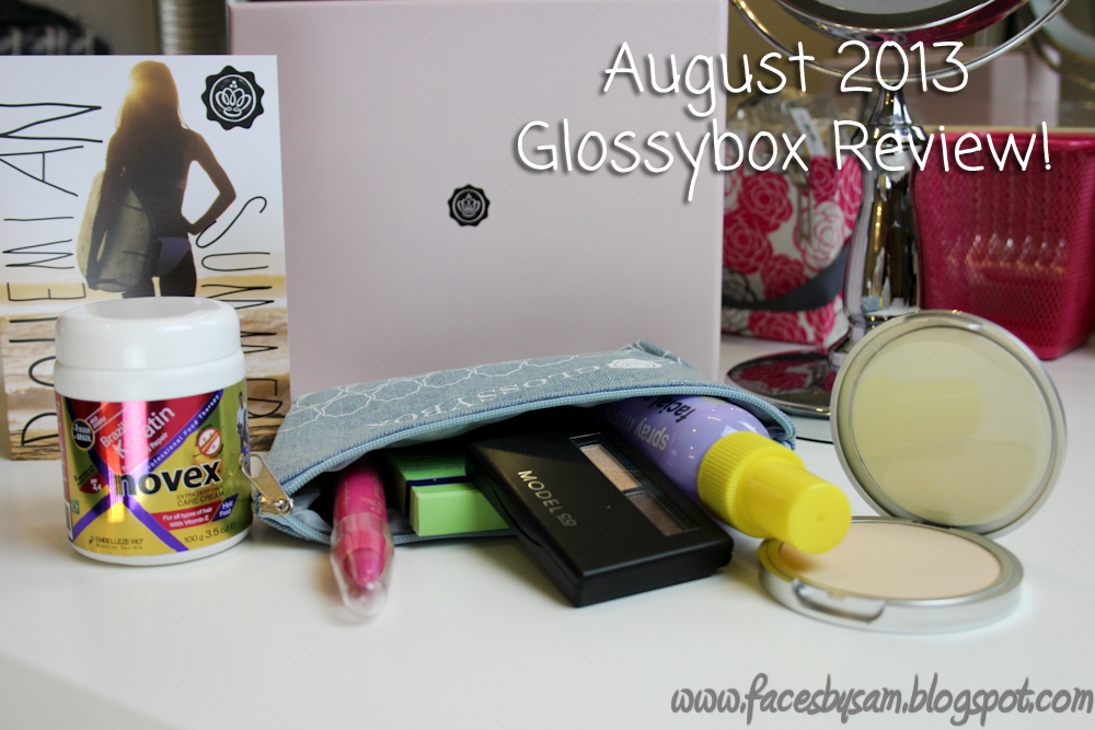 Faces by SAM Beauty Blog: August Glossybox Review