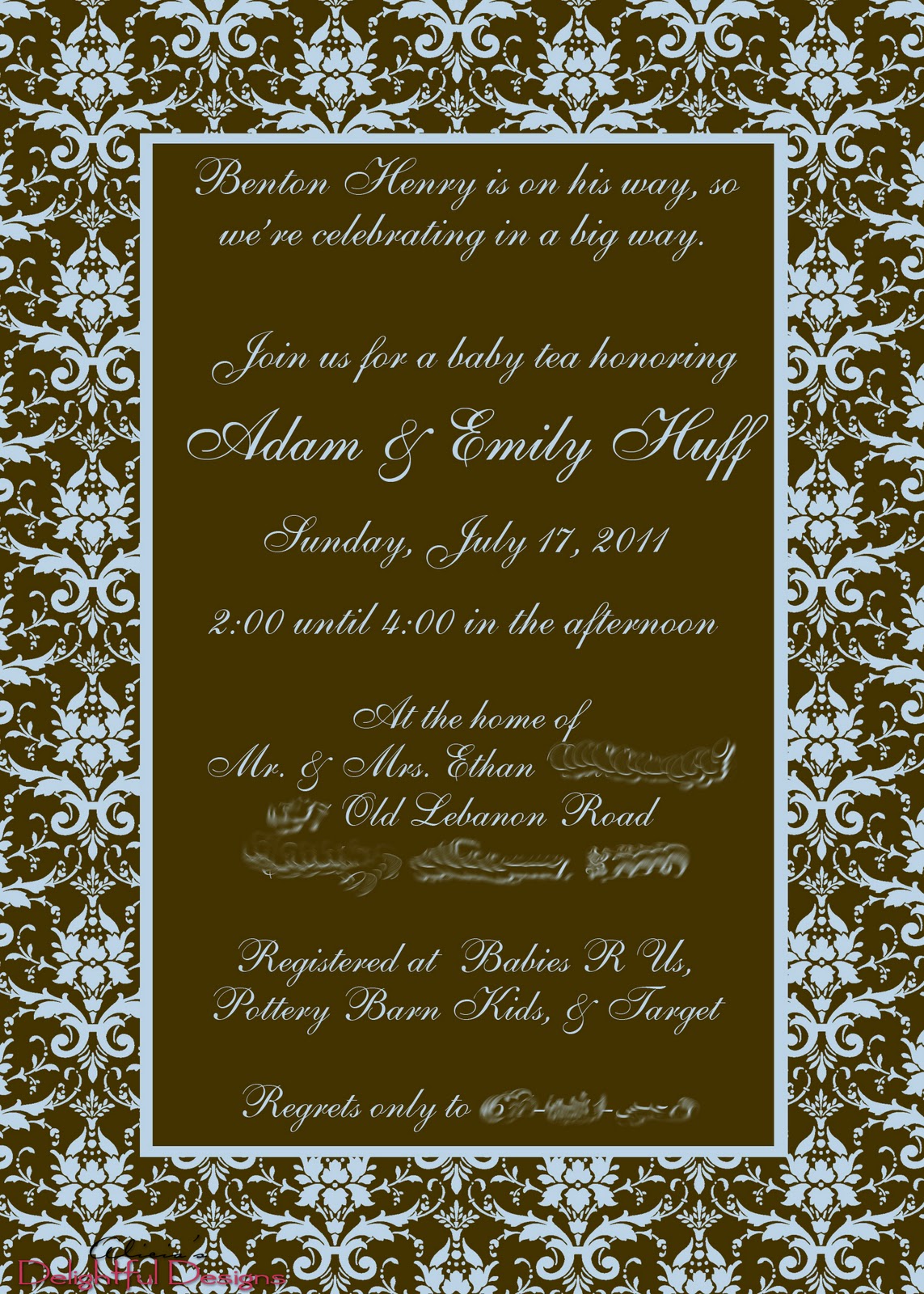 Alicia's Delightful Designs: Custom Invitations