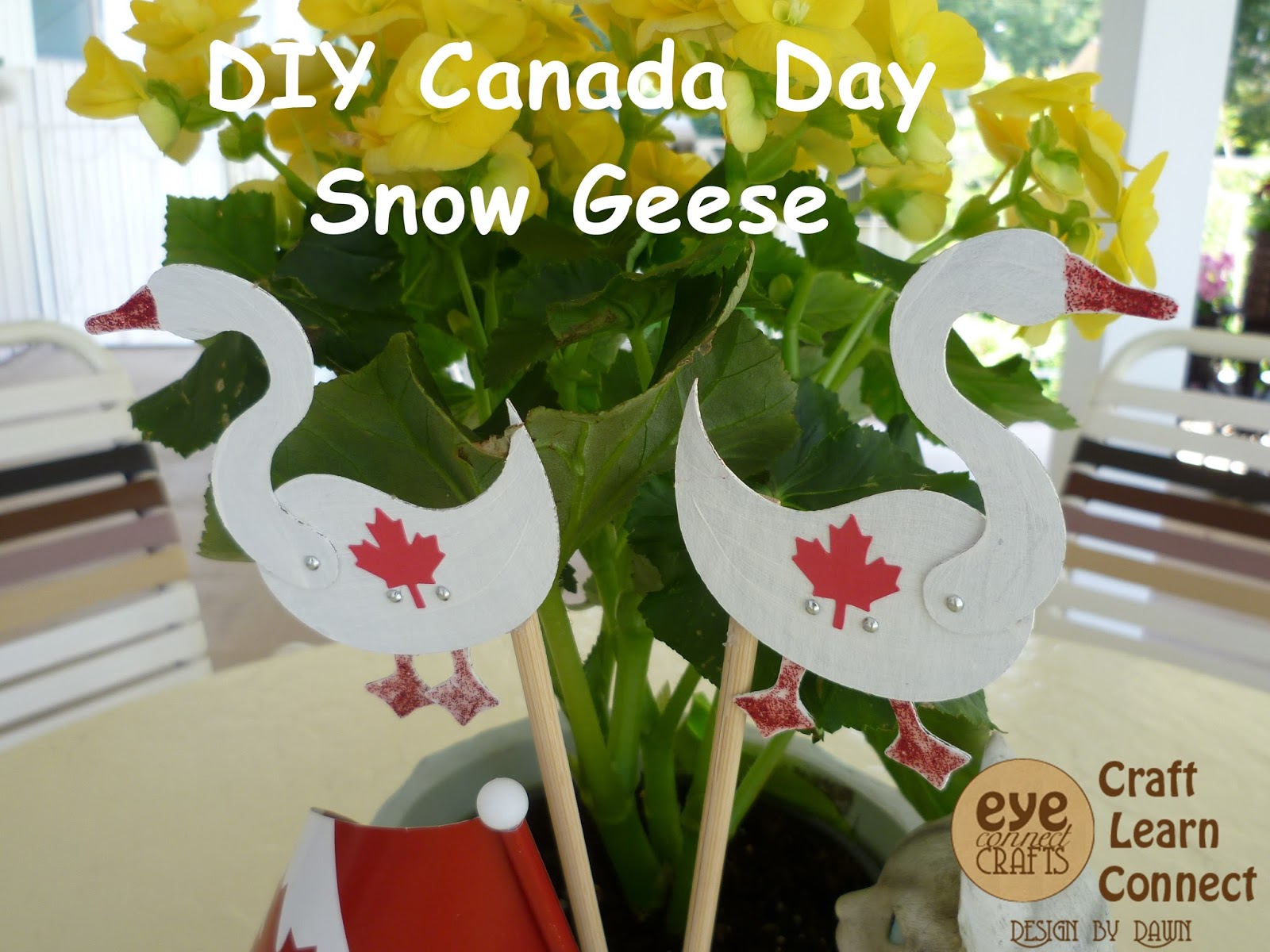 the little mennonite: DIY Canada Day Snow Geese