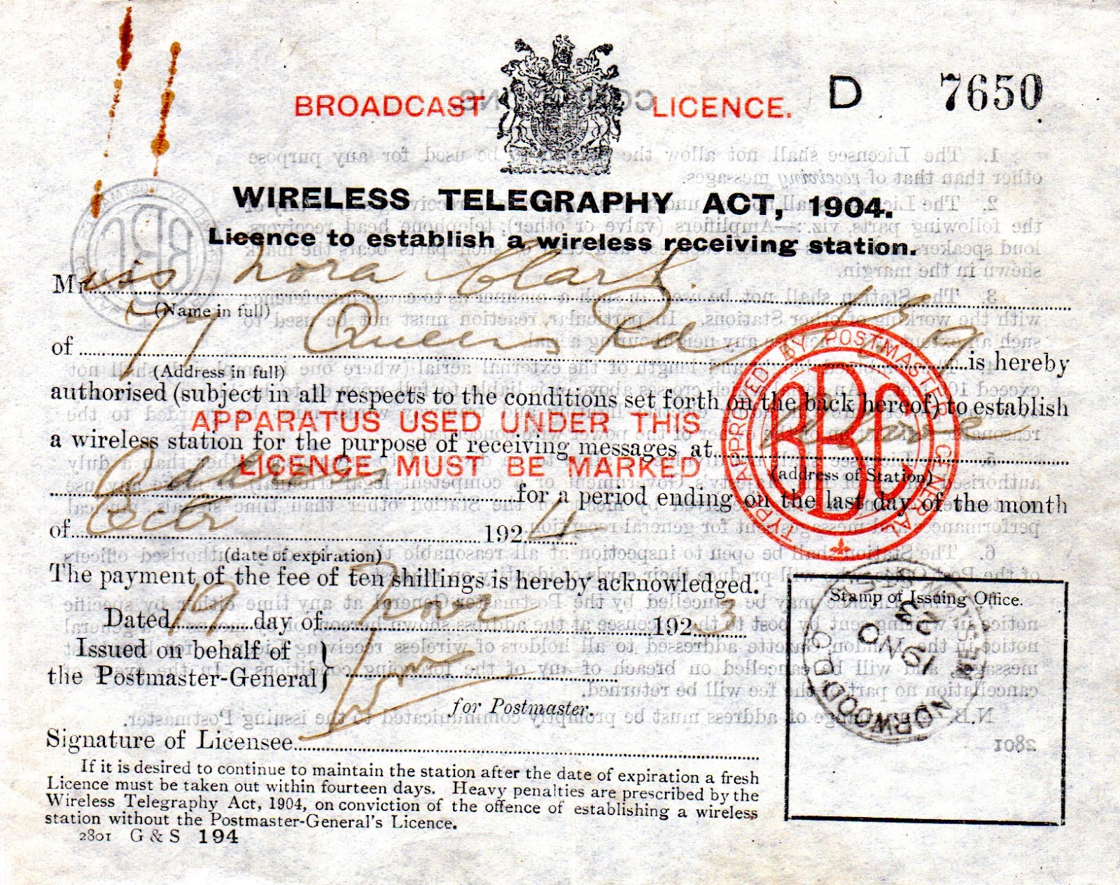 M0WYE's Blog: Fully Licensed Wireless Receiving Station