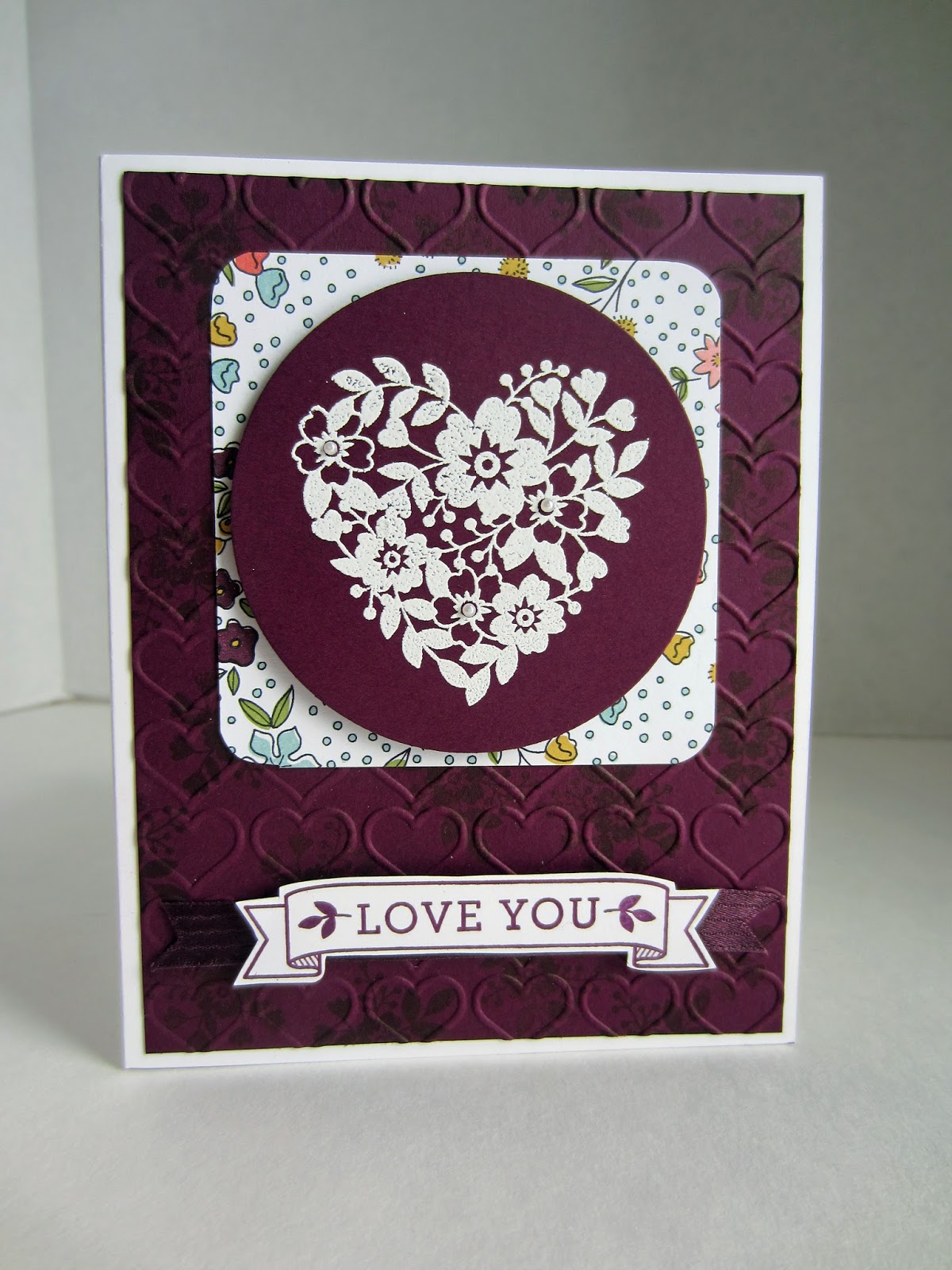 Paper Seedlings: EMBOSSED HEART VALENTINE