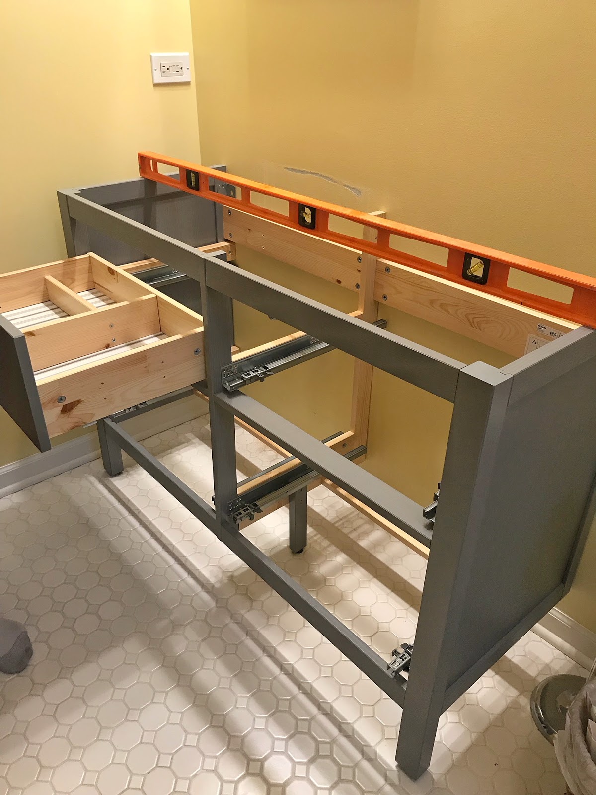 One Room Challenge Week 3: Bathroom Vanity Install | R&R at home