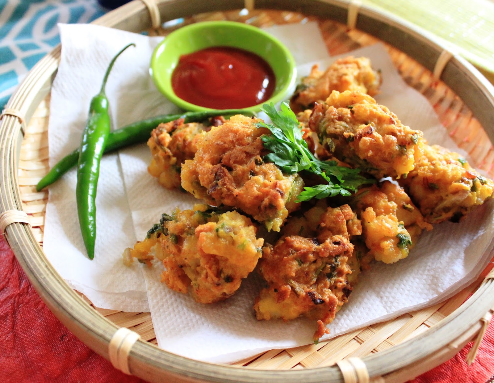 Ghar Ka Khana: Prawn Pakora Recipe( Prawn Fritters)-(Appetizer)