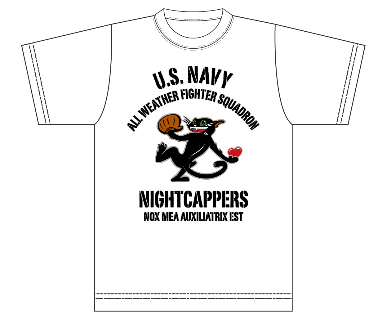 新作「NIGHTCAPPERS」をTシャツトリニティにアップしました。