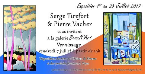 Galerie BeauN'Art (Narbonne): Pierre Vacher et Serge Tirefort exposent ...