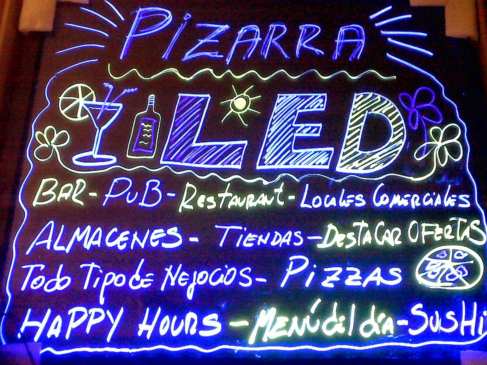 Led Revolution: Nuevas pizarras led en nuestra tienda