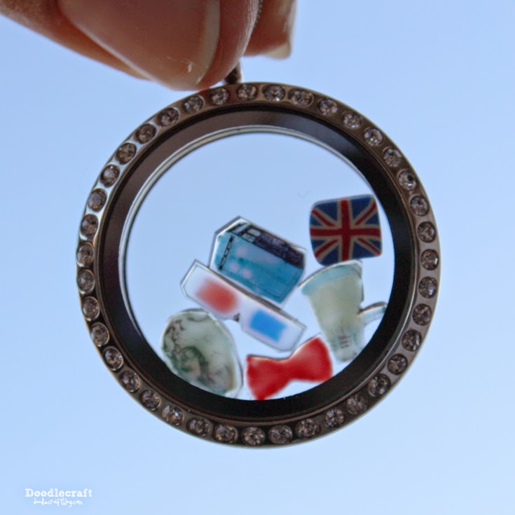 Doctor Who Floating Locket Charms DIY!