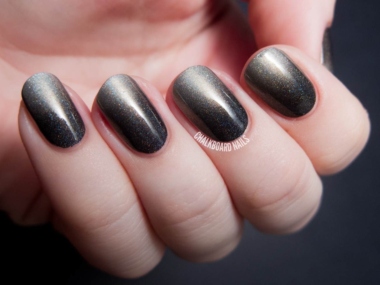 Smoky Holographic Gradient with I Love Nail Polish | Chalkboard Nails ...