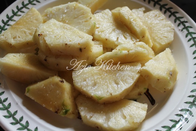 Pajeri Nenas Hidangan Pagi Raya - Azie Kitchen