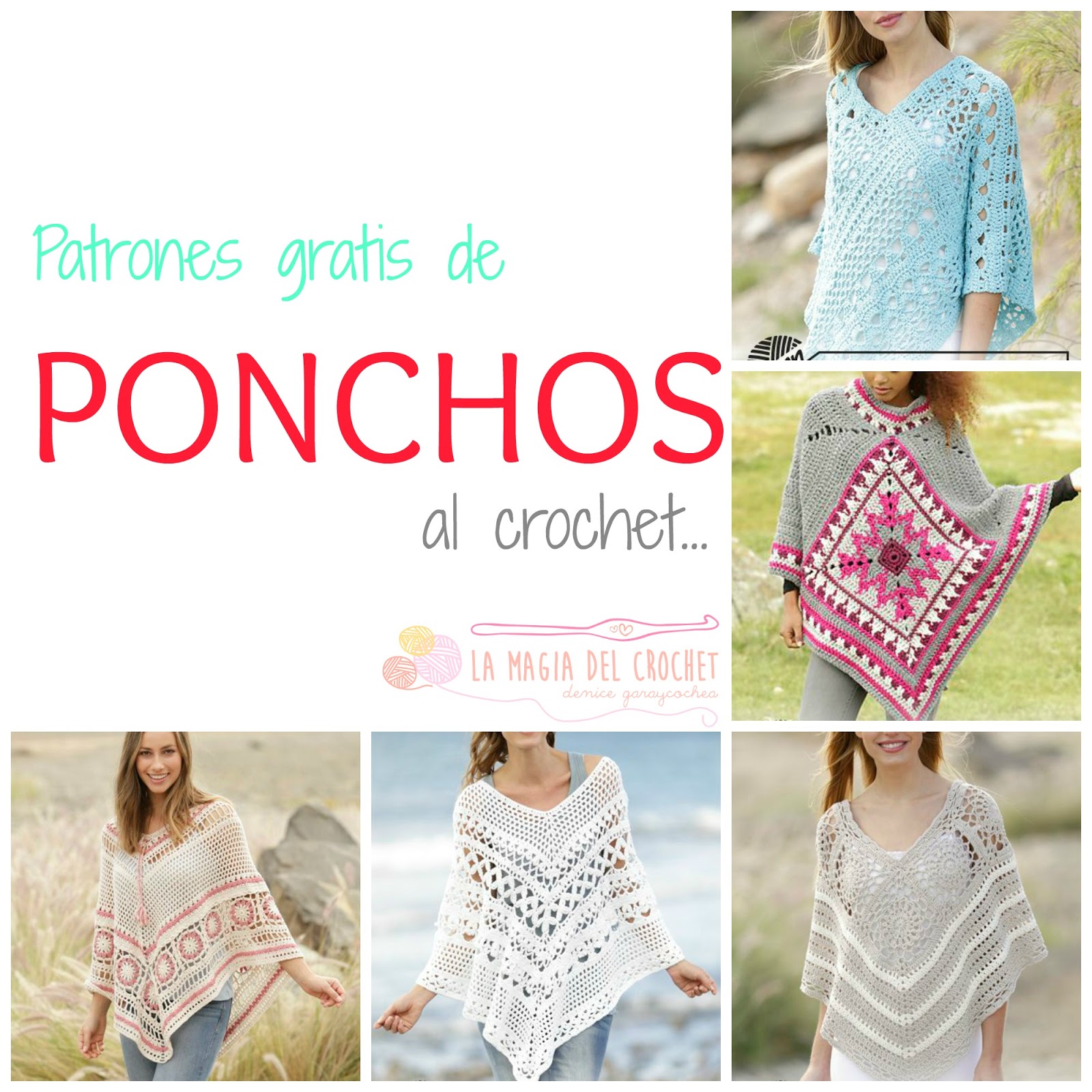 La Magia del Crochet: Ponchos a Crochet