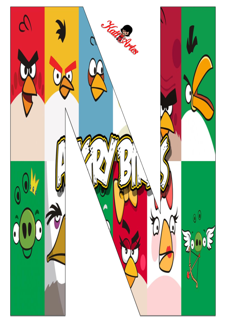 Lindo Alfabeto de Angry Birds. - Oh my Alfabetos!