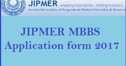 care for all: JIPMER MBBS Application form 2017 Available now