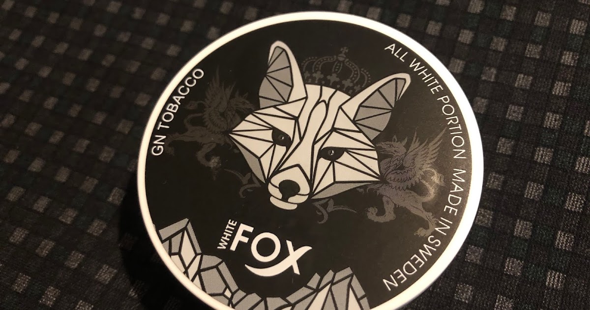 White Fox (Black Edition) Nicotine Pouches - Review. 4 July 2020.