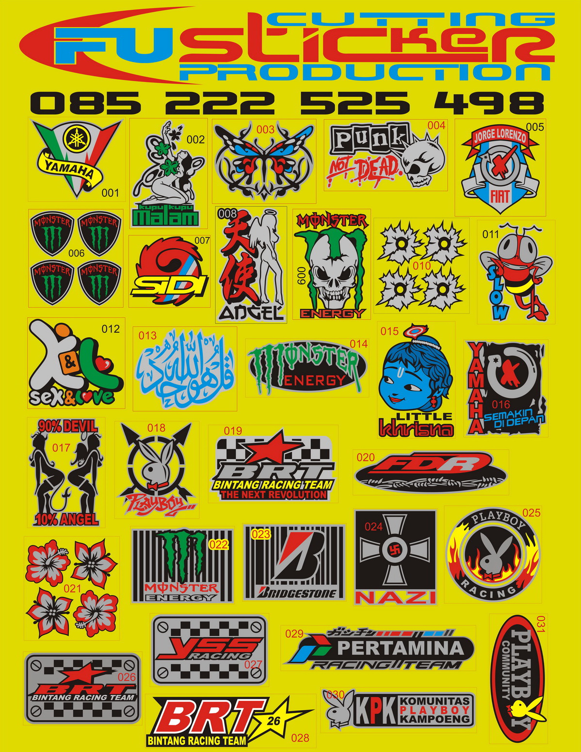 Sticker Cutting Production