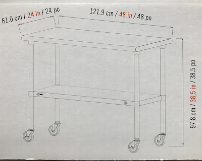 Trinity Stainless Steel Prep Table | Costco Weekender