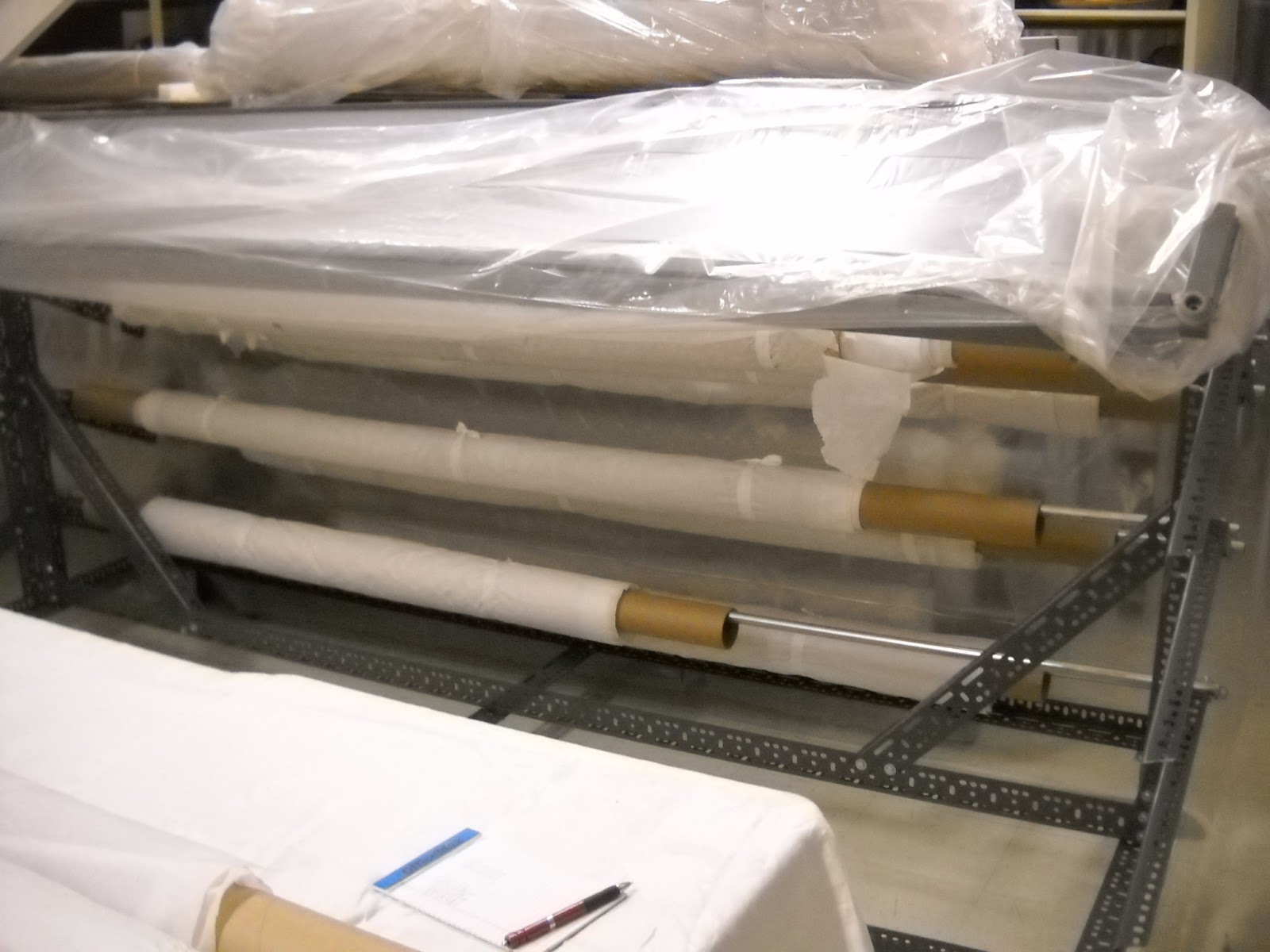 Fabric and Feathers: Rolled Storage