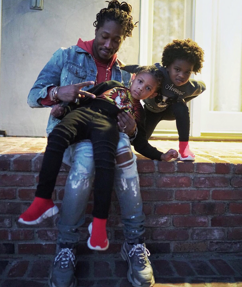 Future shares cute photos with his sons