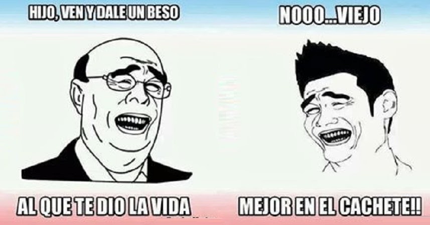 Chiste Gráfico: Mejor en el cachete viejo
