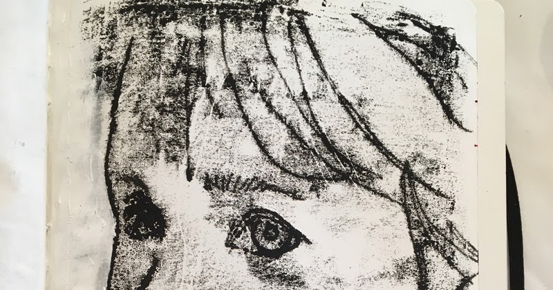 Linear Monoprint Portraits