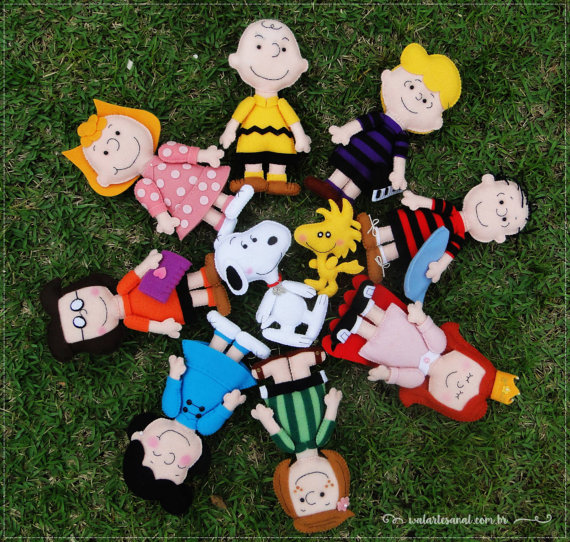 Fans of Carolyn DeAngelis Felt Ornaments: Charlie Brown & Snoopy ...