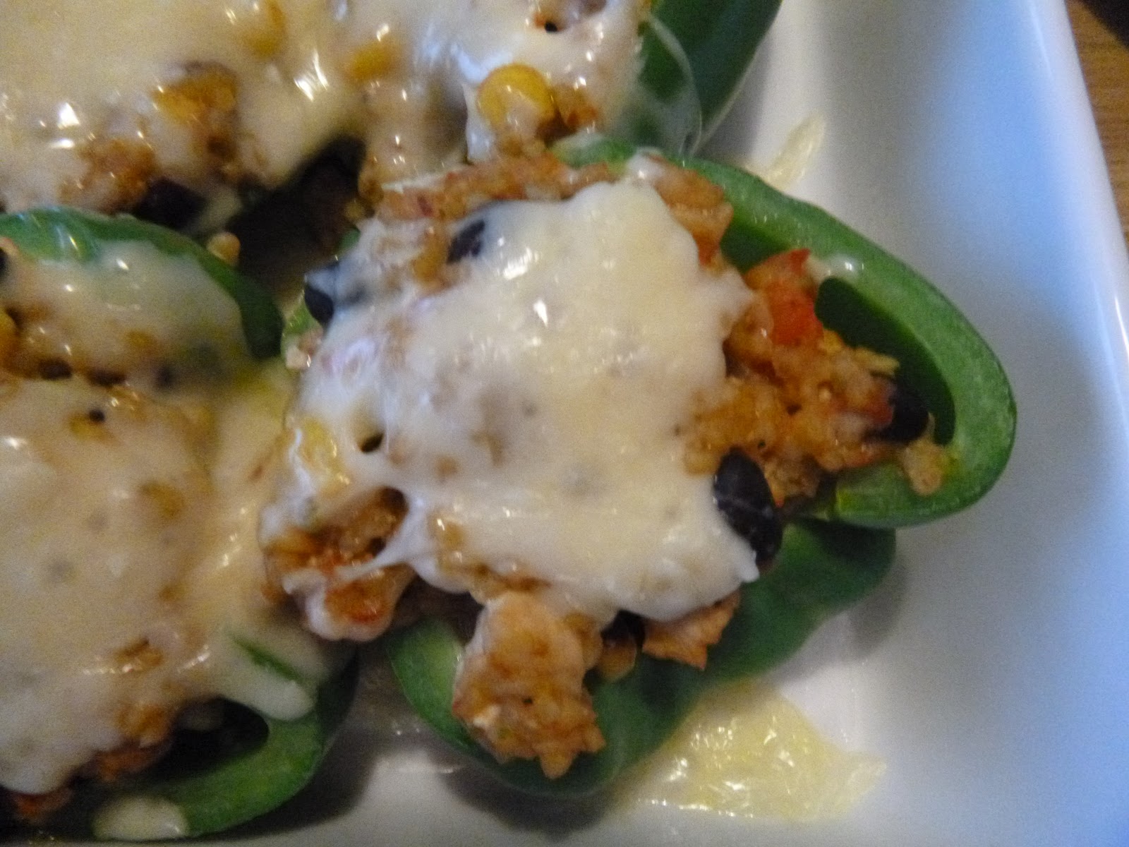 I Love Life: Spanish Bulgur Chicken Stuffed Peppers