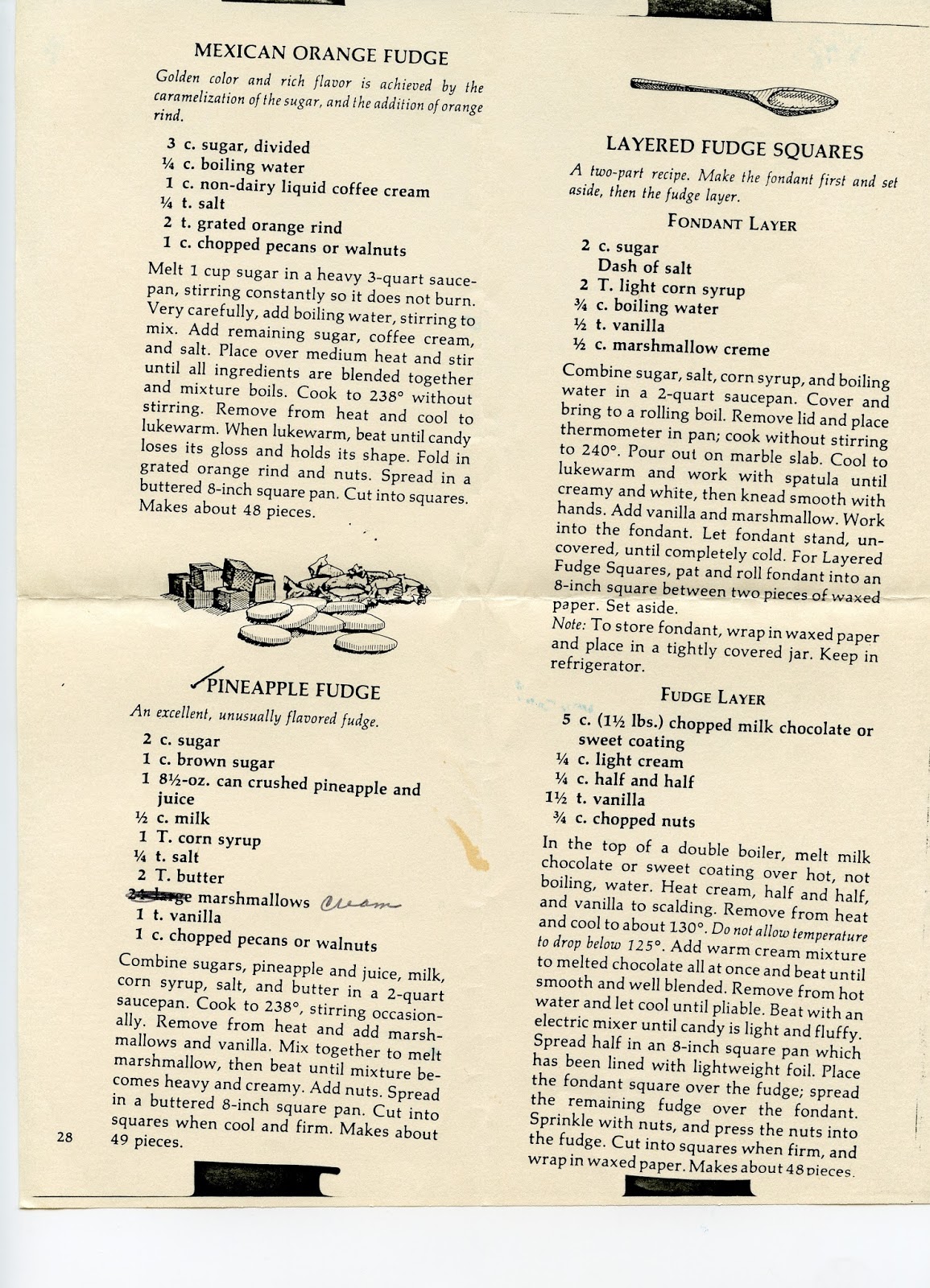 Vintage Recipe Vault: Vintage Fudge Newspaper Clippings