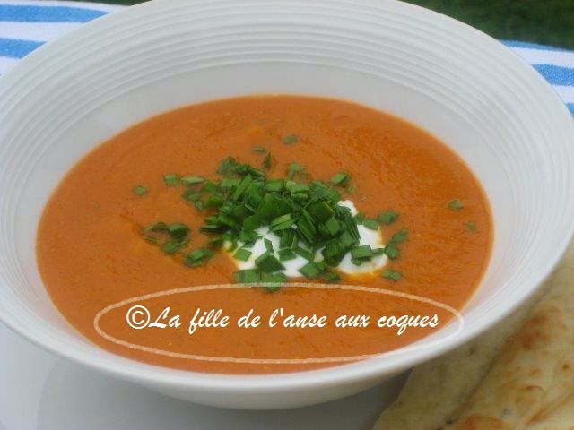 La fille de l'anse aux coques: SOUPE À L’INDIENNE AUX LENTILLES ROUGES