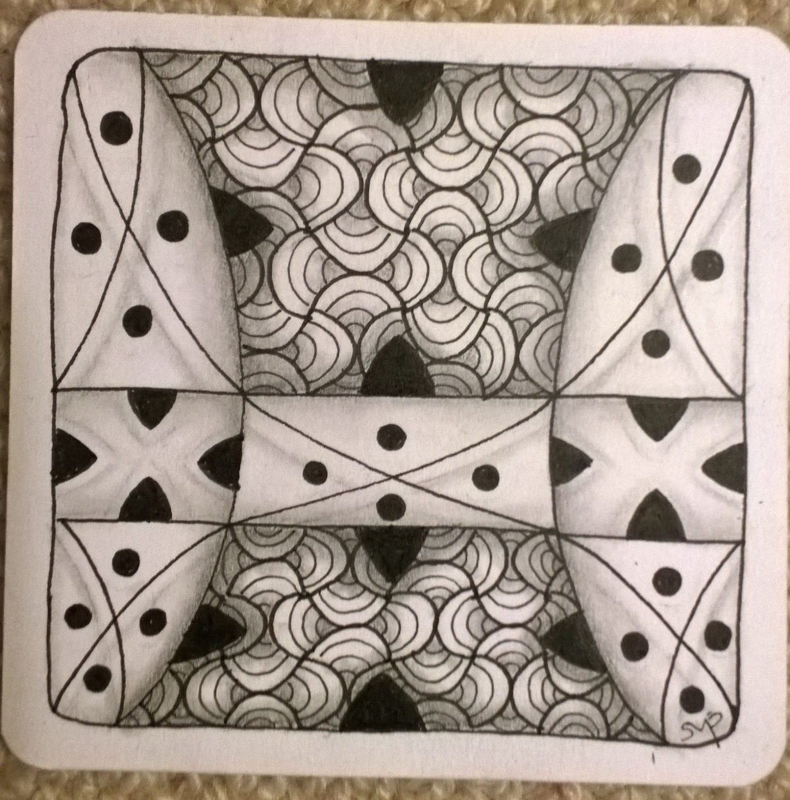 Tickled To Tangle: "It's a String Thing" #32 Tiles