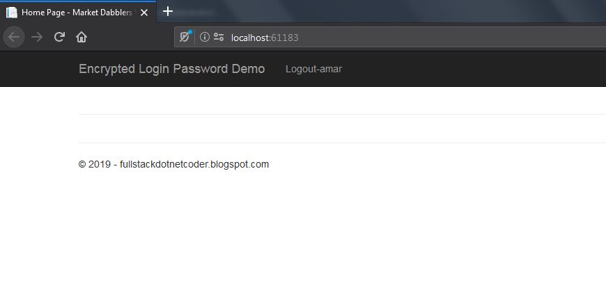 How to create encrypted login password using C# MVC