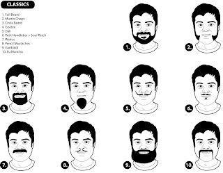Learn by Diagram: Learn about facial hair styling
