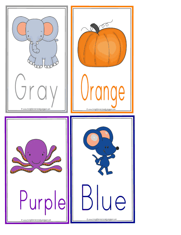 SGBlogosfera. María José Argüeso: COLOR WALL CARDS - COLOR FLASH CARDS