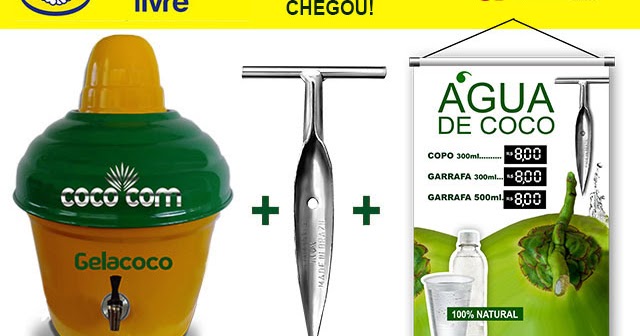Gela coco água de coco