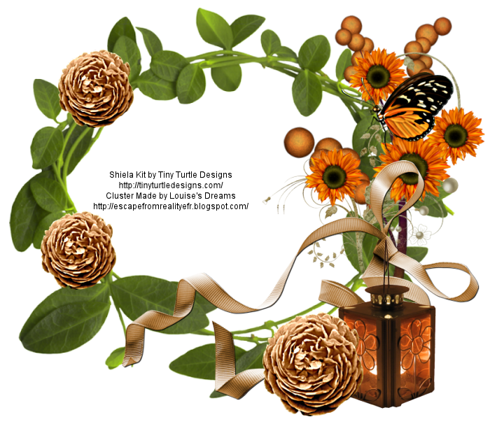 Escape From Reality Blog: "Shiela" Autumn FTU Clusters & Cluster Frames