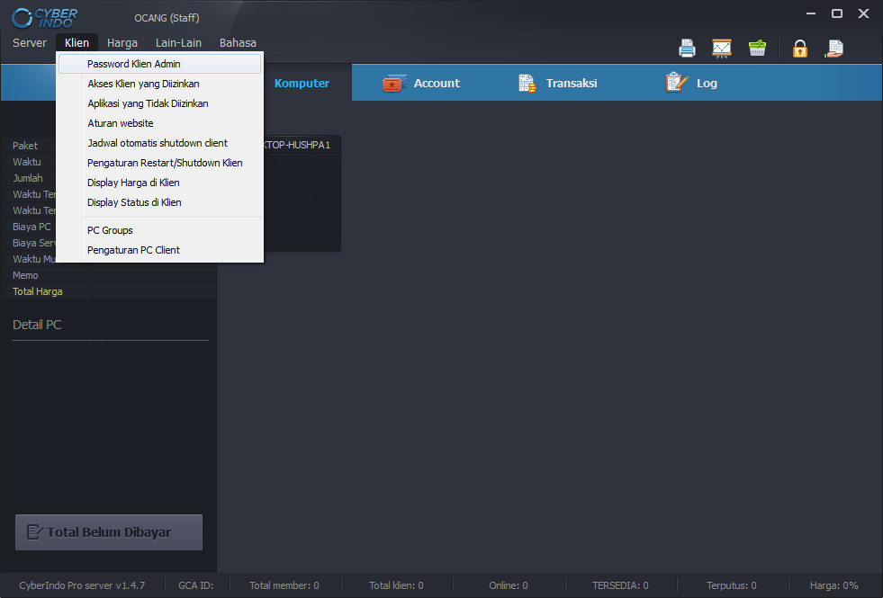Cara Akses Menu Administrator Cyberindo Billing dan Smart Billing ...