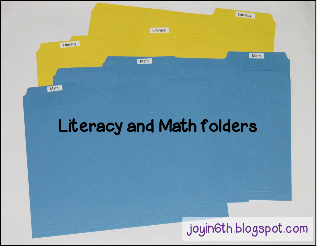 Finding JOY in 6th Grade: 31st Day: Keeping the Evidence Organized