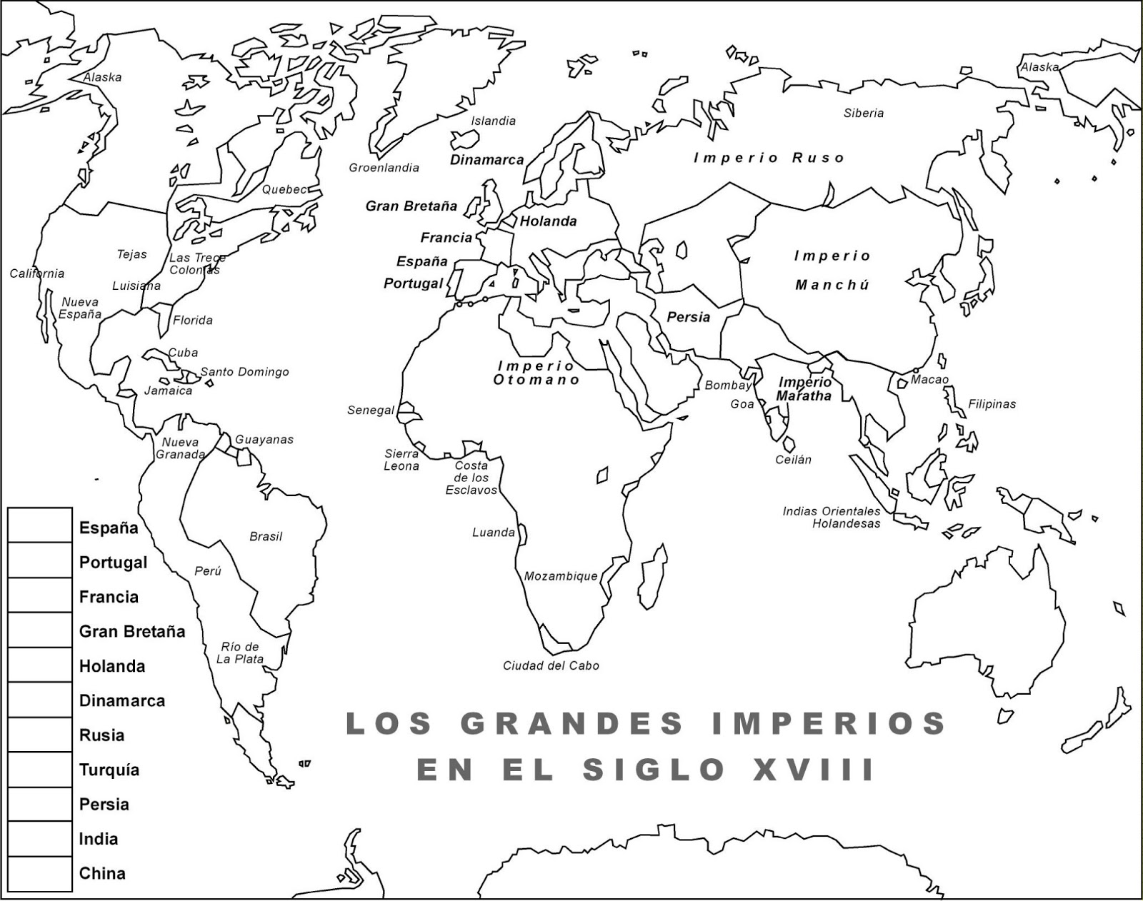 Atlas Histórico: América y los primeros imperios coloniales