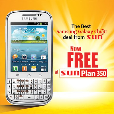 Samsung Galaxy Chat now available for FREE at Sun Cellular Plan 350!