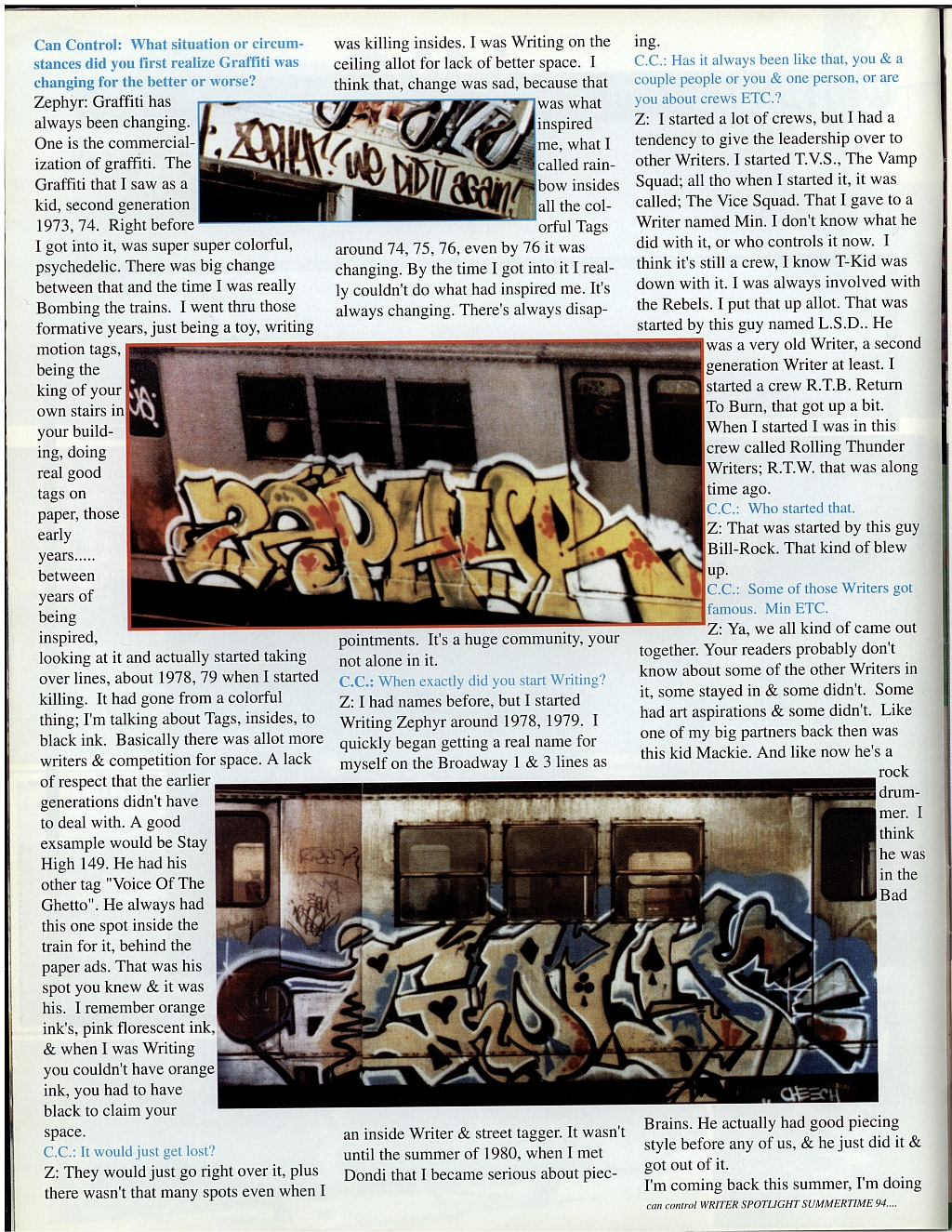 Graffiti in Print: Can Control Graffiti Magazine