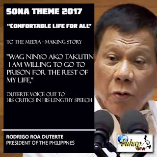 President Rodrigo Duterte - SONA 2017 | BuhayOFW