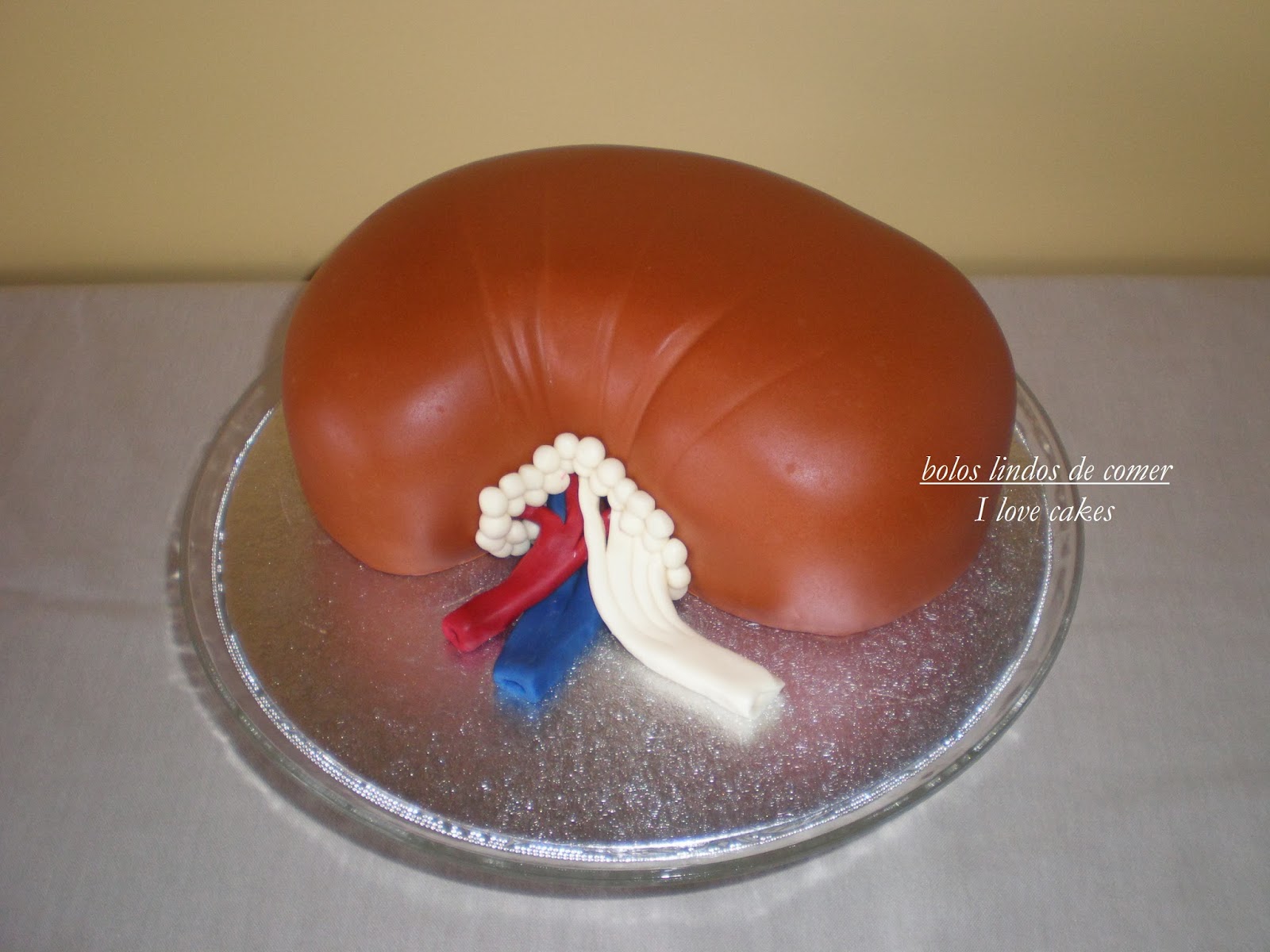 Bolos lindos de comer: Bolo rim / Kidney cake