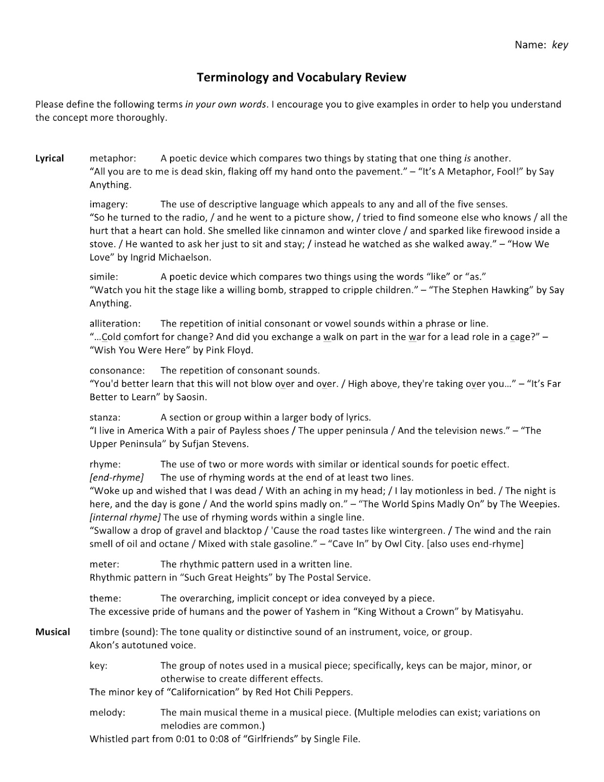 Anatomical Position Terms