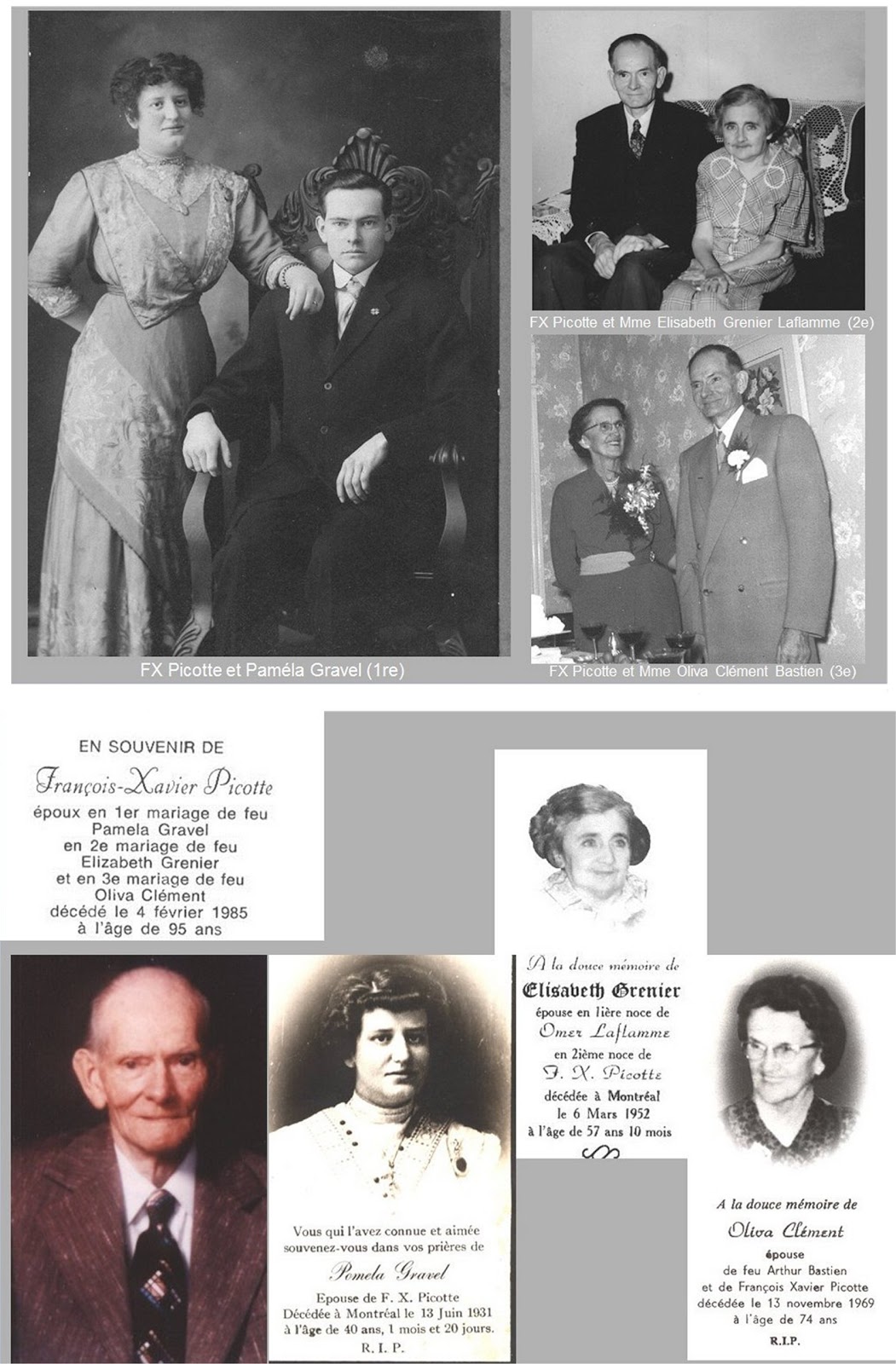 Familles Picotte-Gravel et Huard: Souvenirs de FX Picotte et sa famille-7