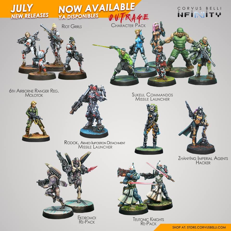 Tabletop Fix: Corvus Belli - Infinity July Releases