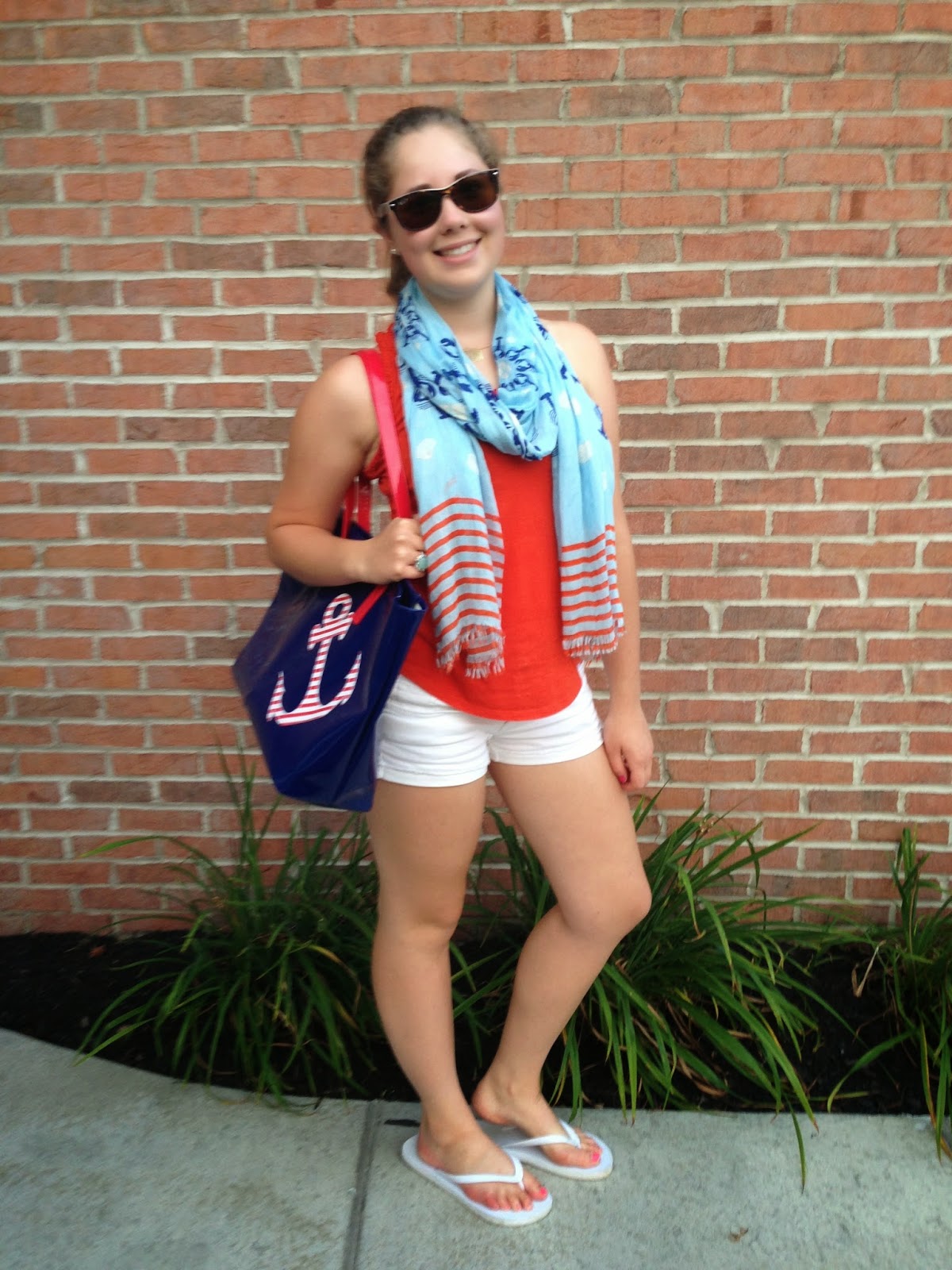 Melanie May: Nautical scarf OOTD