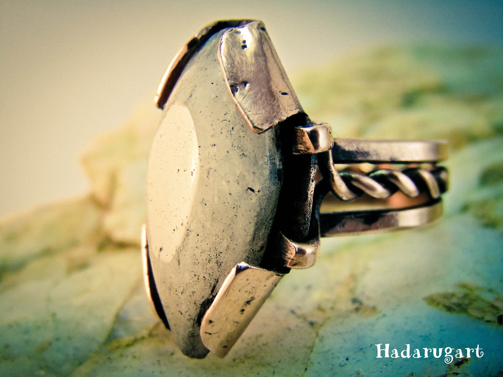 Inel handmade din cupru