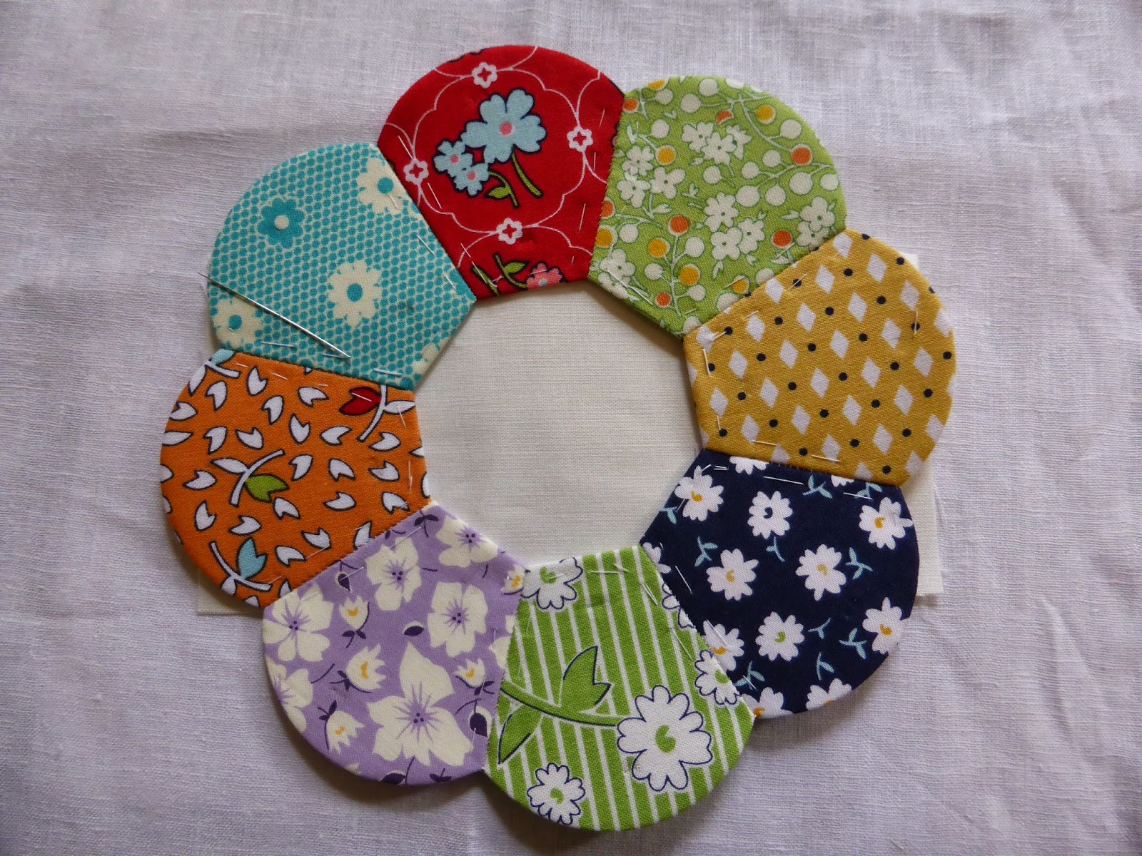 Quilter on the hill: Push button binding