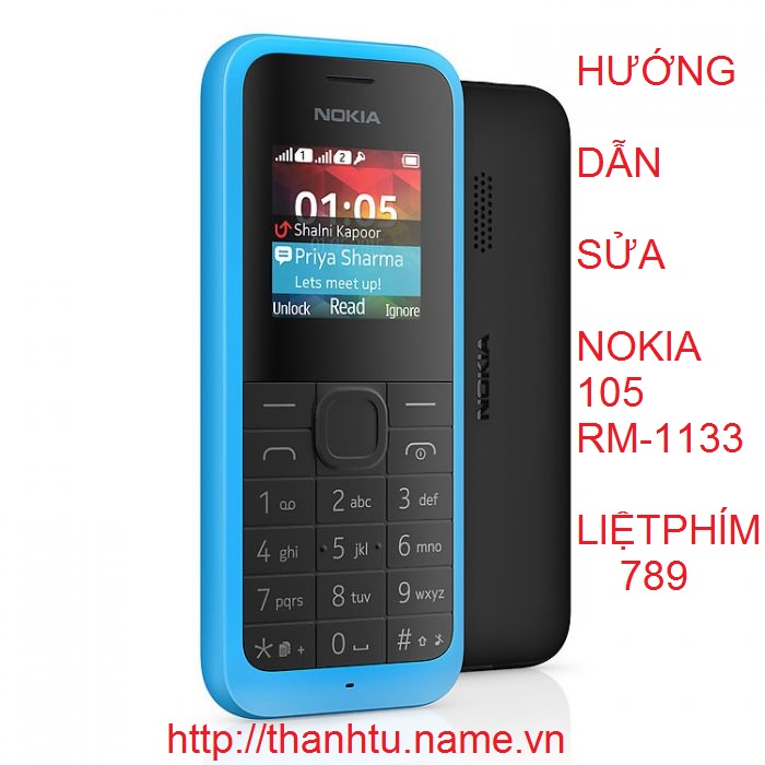 Nokia 105 RM-1133 liệt phím 7 8 9