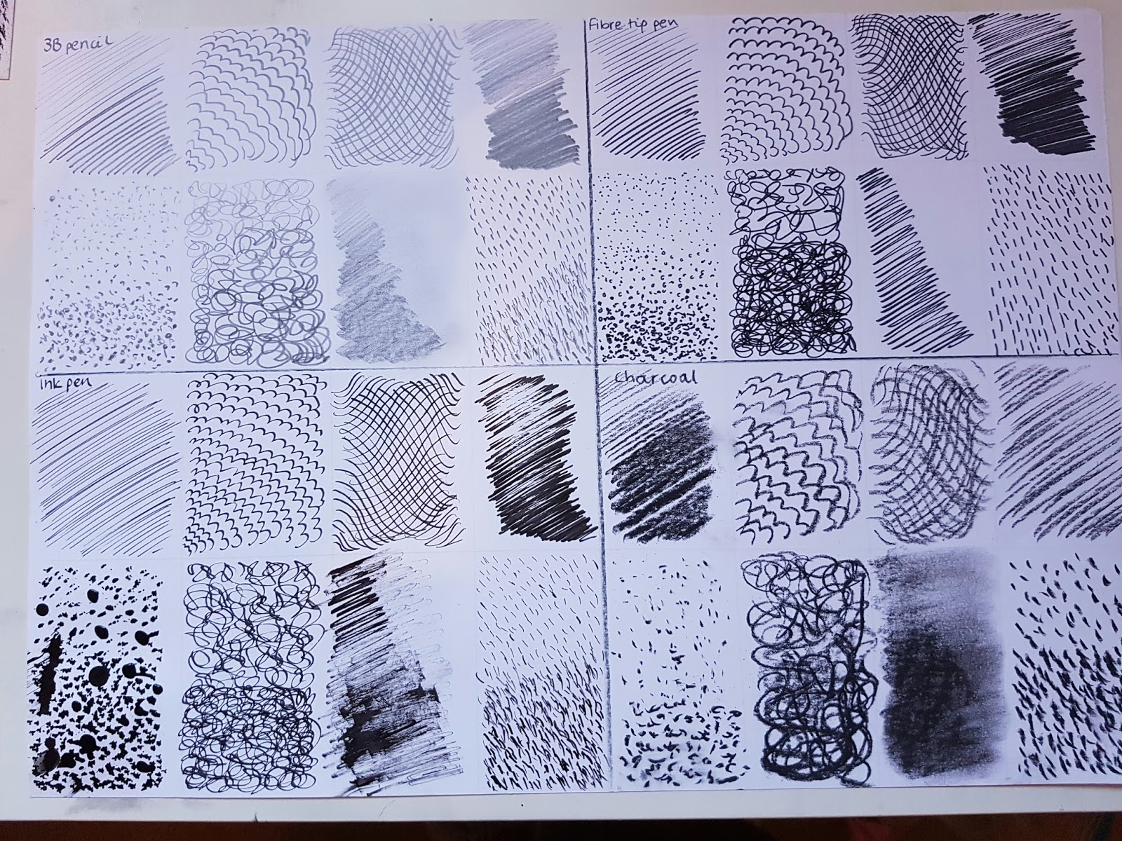 OCA - Drawing 1 - Drawing Skills: Project 1- Experimenting with texture