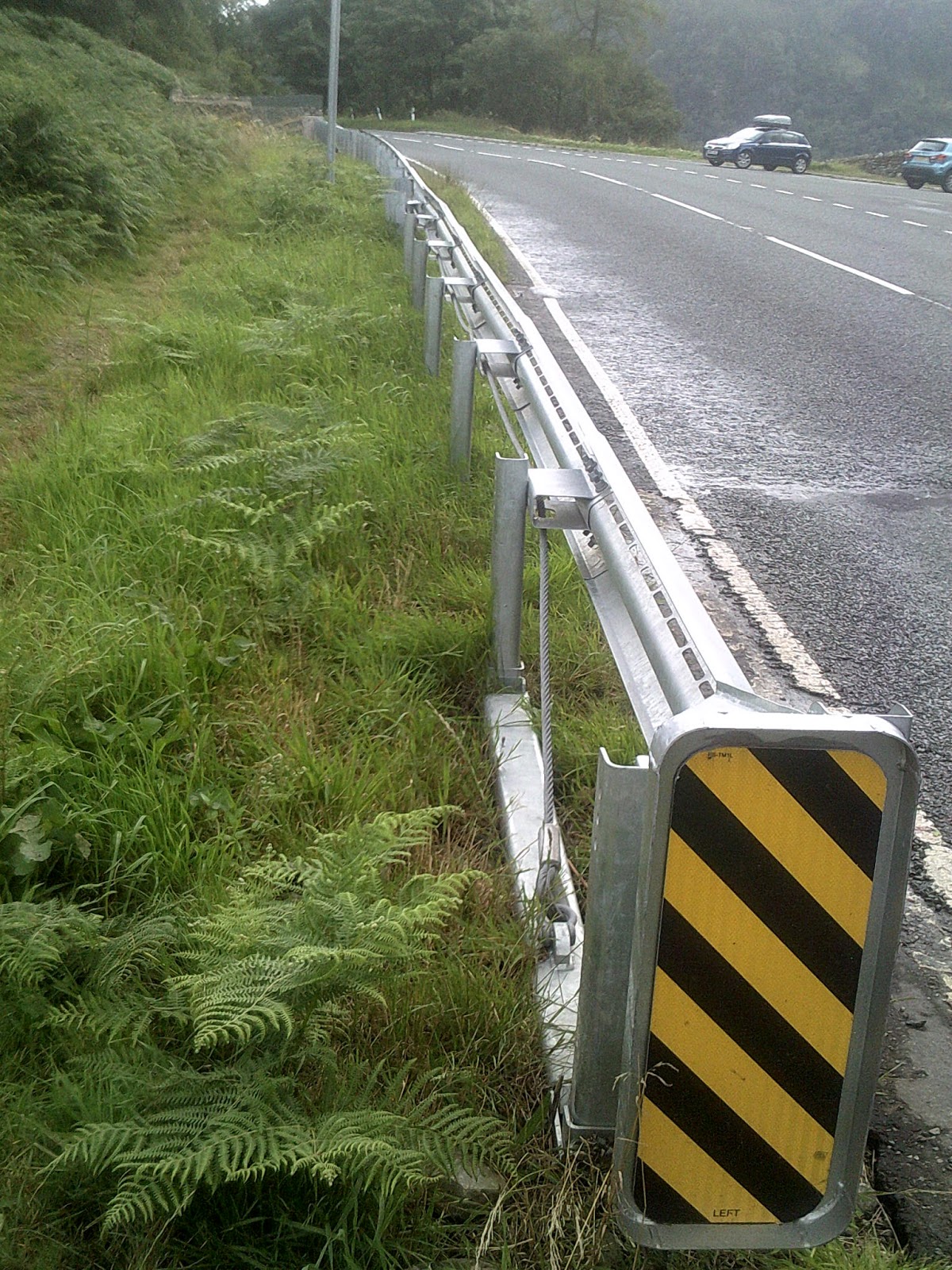 wigton physics: Crash barrier end terminals