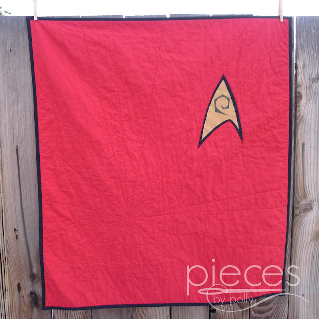 Pieces by Polly: Star Trek Baby Quilt - For the Boys Blog Hop